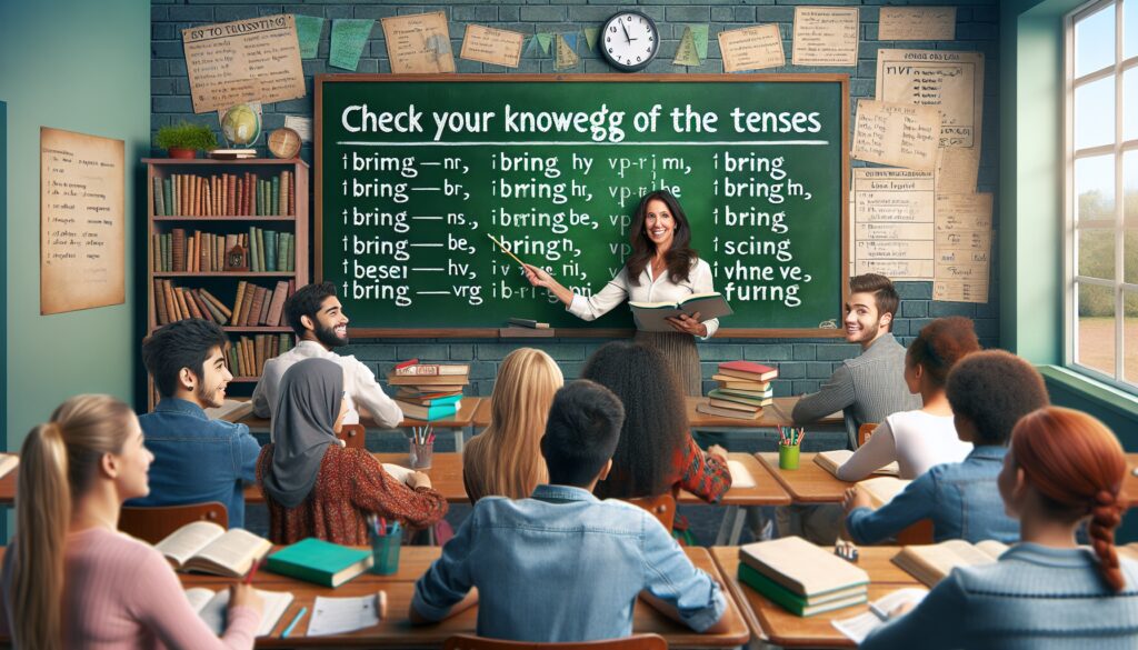 Prueba tu conocimiento de los tiempos verbales con el verbo "bring ...